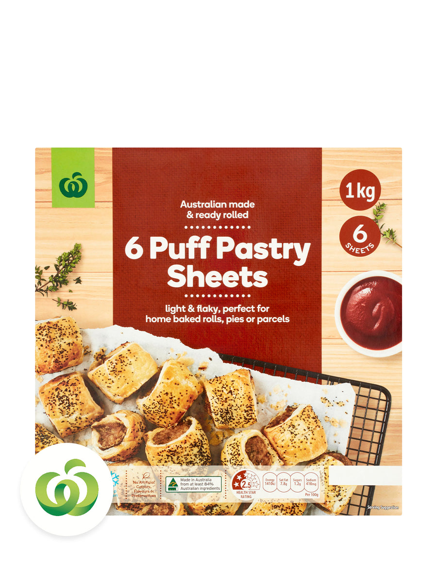 WOOLWORTHS PUFF PASTRY SHEETS 1KG – Village Grocer - Paradigm Mall (Johor)