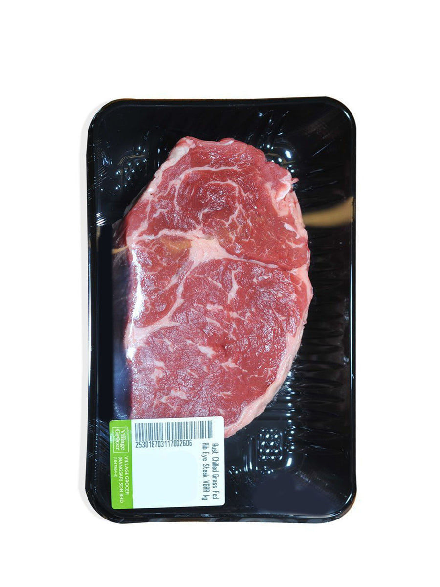 AUST GRASS FED BEEF RIB EYE STEAK (+/-400G) – Village Grocer - Paradigm ...